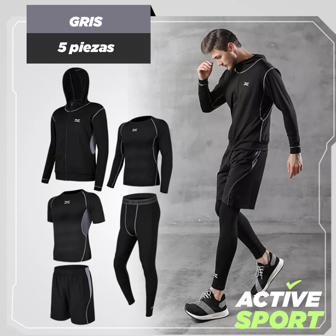 Active Sport™ 5 unids / conjunto deportivo para hombre – MYPELIX