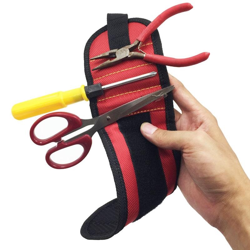 Iron magnetico ™ Bolsa de herramientas portátil con pulsera magnetica ...